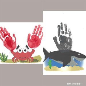 Who Lives In The Ocean? Spinner Craft For Kids - Non-Toy Gifts