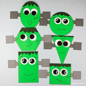 Shape Black Cat Craft - Halloween Craft For Kids - Non-Toy Gifts