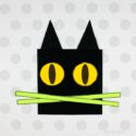 Shape Black Cat Craft - Halloween Craft For Kids - Non-Toy Gifts