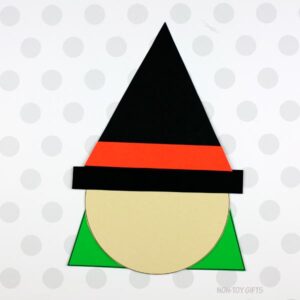 Witch Shape Craft - Halloween Math Craft - Non-Toy Gifts