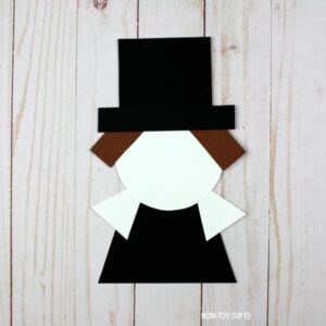 Shape Pilgrim Craft - Thanksgiving Craft For Kids - Non-Toy Gifts