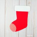 Christmas Stocking Craft with TEMPLATE - Non-Toy Gifts