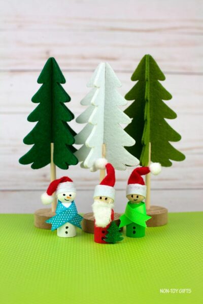 Wooden Peg Doll Christmas Craft - Non-Toy Gifts