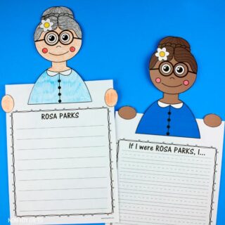 Rosa Parks Color and Write Craft For Kids - Non-Toy Gifts