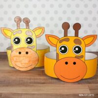 DIY Giraffe Headband Craft For Kids - Non-Toy Gifts