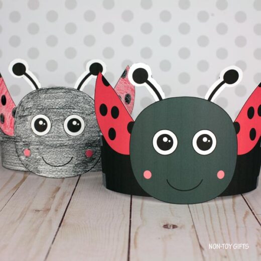 Ladybug Headband - Insect Hat with TEMPLATE - Non-Toy Gifts
