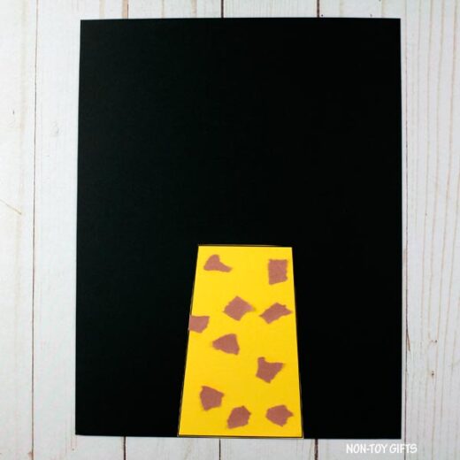 Torn Paper Giraffe Craft For Kids - Non-Toy Gifts
