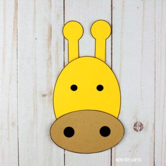 Torn Paper Giraffe Craft For Kids - Non-Toy Gifts