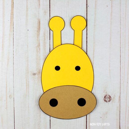 Torn Paper Giraffe Craft For Kids - Non-Toy Gifts