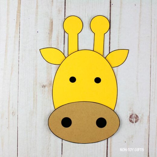 Torn Paper Giraffe Craft For Kids - Non-Toy Gifts