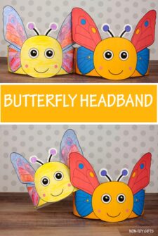 Butterfly Headband - DIY Spring Insect Paper Hat For Kids - Non-Toy Gifts