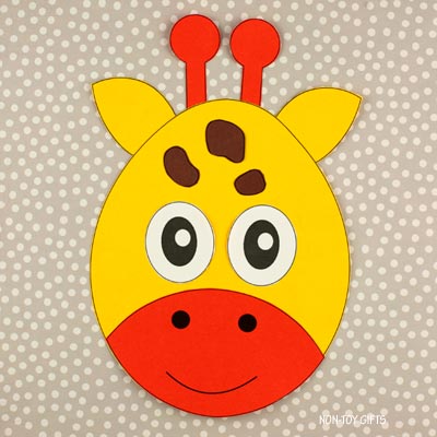 Paper Giraffe Craft For Kids - Non-Toy Gifts