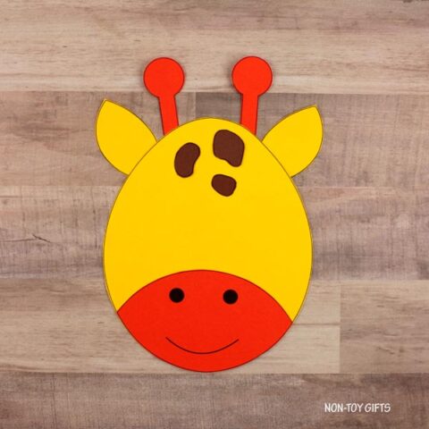 Paper Giraffe Craft For Kids - Non-Toy Gifts