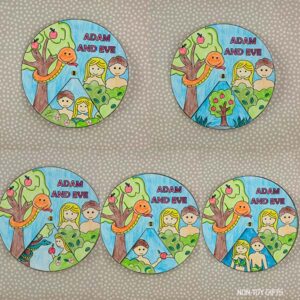 Adam and Eve Craft Printable for Kids [with TEMPLATE] - Non-Toy Gifts