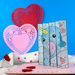 Valentine's Day Agamograph Craft [Free Template] - Non-Toy Gifts