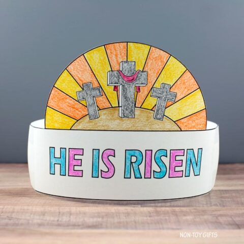 He Is Risen Headbands with Template for Easter - Non-Toy Gifts