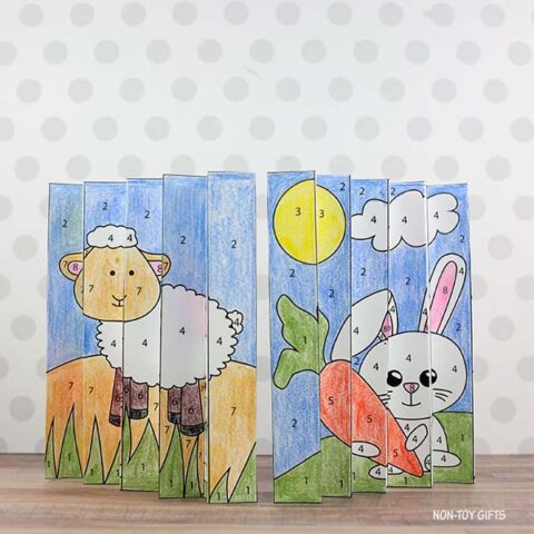 Spring Agamograph for Kids [FREE Template] - Non-Toy Gifts