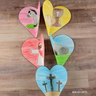 The Easter Story Decoration Craft with Template - Non-Toy Gifts