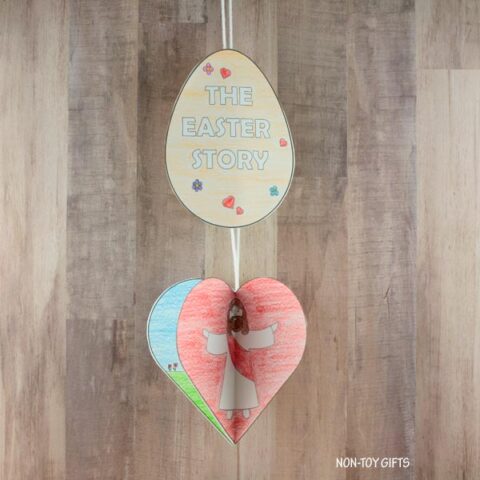 The Easter Story Decoration Craft with Template - Non-Toy Gifts