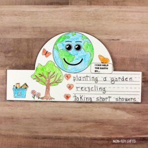 I Can Help the Earth Headband - DIY Earth Day Hat - Non-Toy Gifts