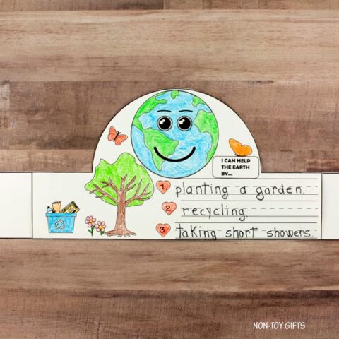I Can Help the Earth Headband - DIY Earth Day Hat - Non-Toy Gifts