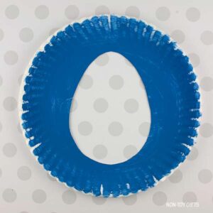 Paper Plate Easter Egg Craft [FREE Template] - Non-Toy Gifts