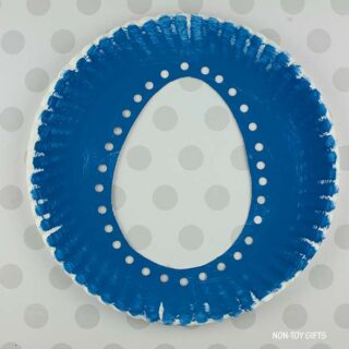 Paper Plate Easter Egg Craft [FREE Template] - Non-Toy Gifts