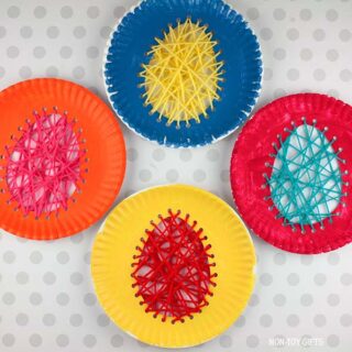 Paper Plate Easter Egg Craft [FREE Template] - Non-Toy Gifts