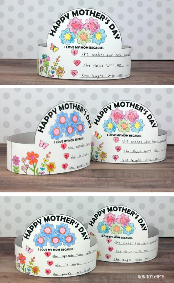 I Love My Mom Headband - Mother's Day Craft - Non-Toy Gifts