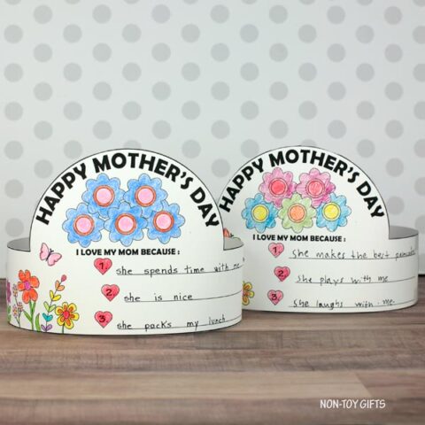 I Love My Mom Headband - Mother's Day Craft - Non-Toy Gifts