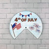 4th of July Spinner Craft with Template - Non-Toy Gifts