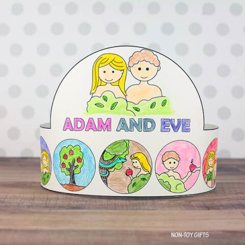 Adam and Eve Headband Craft with TEMPLATE - Non-Toy Gifts