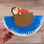 Rocking Paper Plate Baby Moses Craft with TEMPLATE - Non-Toy Gifts