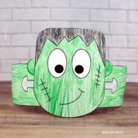 Frankenstein Paper Hat with TEMPLATE - Non-Toy Gifts