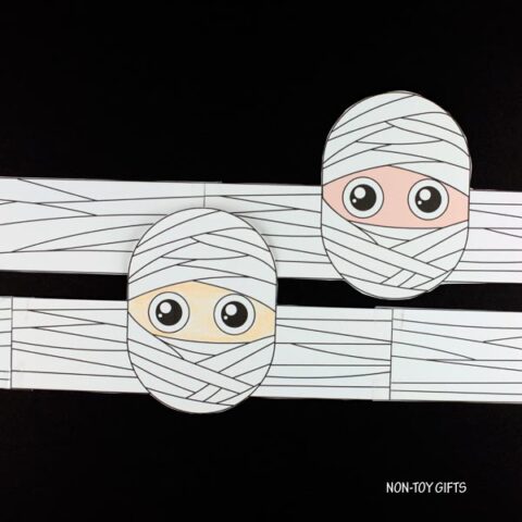 Mummy Paper Hat with TEMPLATE - Non-Toy Gifts