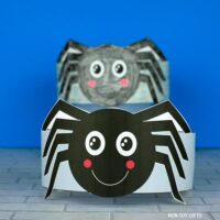 Spider Paper Hat Craft with TEMPLATE - Non-Toy Gifts