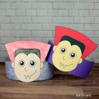 Vampire Paper Hat with TEMPLATE - Non-Toy Gifts