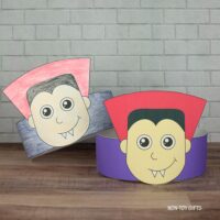 Vampire Paper Hat with TEMPLATE - Non-Toy Gifts