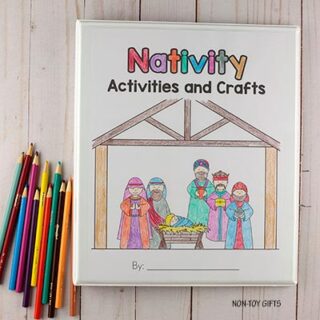 Nativity Diorama Craft for Kids - with TEMPLATE - Non-Toy Gifts