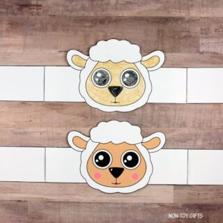 Sheep Headband Craft [with TEMPLATE] - Non-Toy Gifts