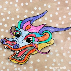 Handprint Chinese New Year Dragon Craft - FREE PRINTABLE - Non-Toy Gifts