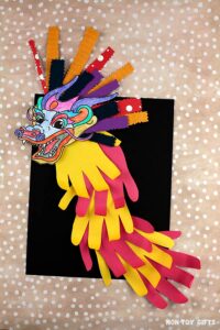 Handprint Chinese New Year Dragon Craft - FREE PRINTABLE - Non-Toy Gifts