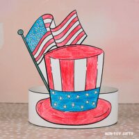 President's Day Paper Hat with PRINTABLE - Non-Toy Gifts