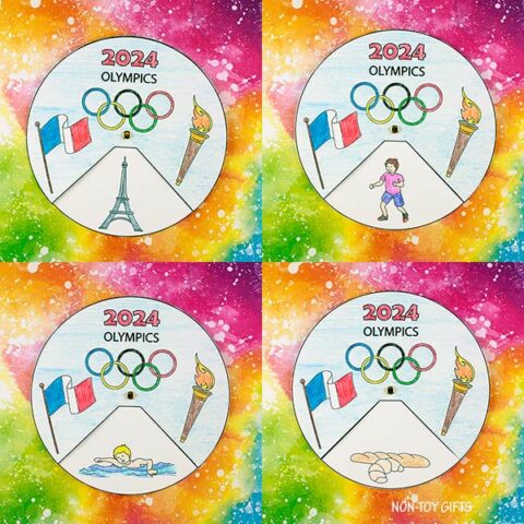 2024 Olympics Craft for Kids with PRINTABLE Template - Non-Toy Gifts