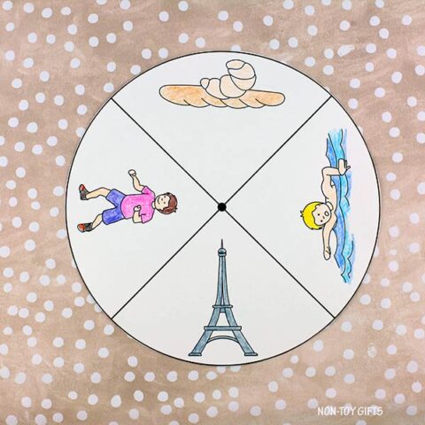 2024 Olympics Craft for Kids with PRINTABLE Template - Non-Toy Gifts