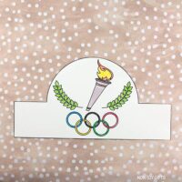 DIY Olympics Paper Hats for Kids with PRINTABLES - Non-Toy Gifts