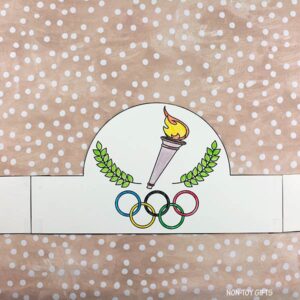 DIY Olympics Paper Hats for Kids with PRINTABLES - Non-Toy Gifts