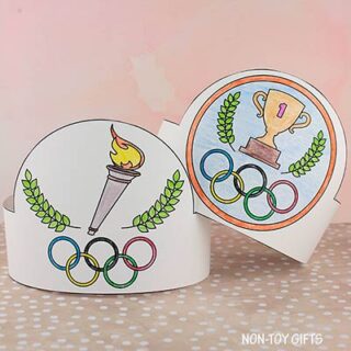 2024 Olympics Craft for Kids with PRINTABLE Template - Non-Toy Gifts