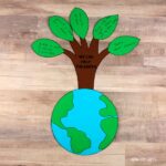 Earth Tree Craft with PRINATBLE for Earth Day - Non-Toy Gifts