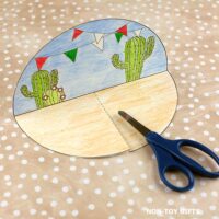 Cinco de Mayo Diorama Craft for Kids (with PRINTABLE) - Non-Toy Gifts